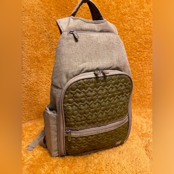 lug | Bags | Lug Quilted Backpack W Matching Coin Purse In Dodger Green ...